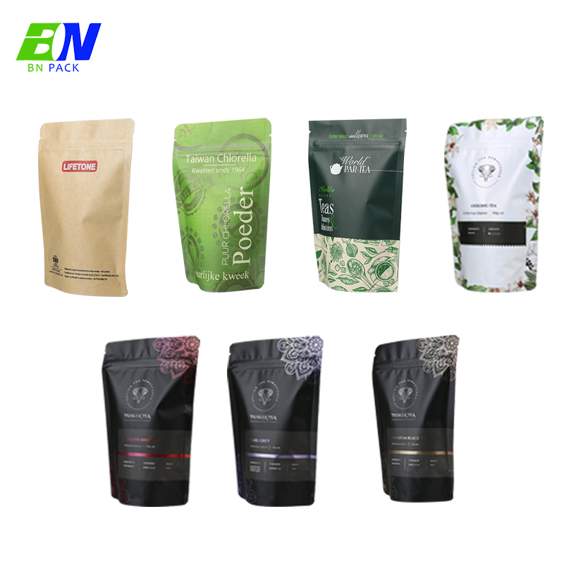 100% Biodegradable Stand Up Pouch Compostable Stand Up Ziplock Pouch ...